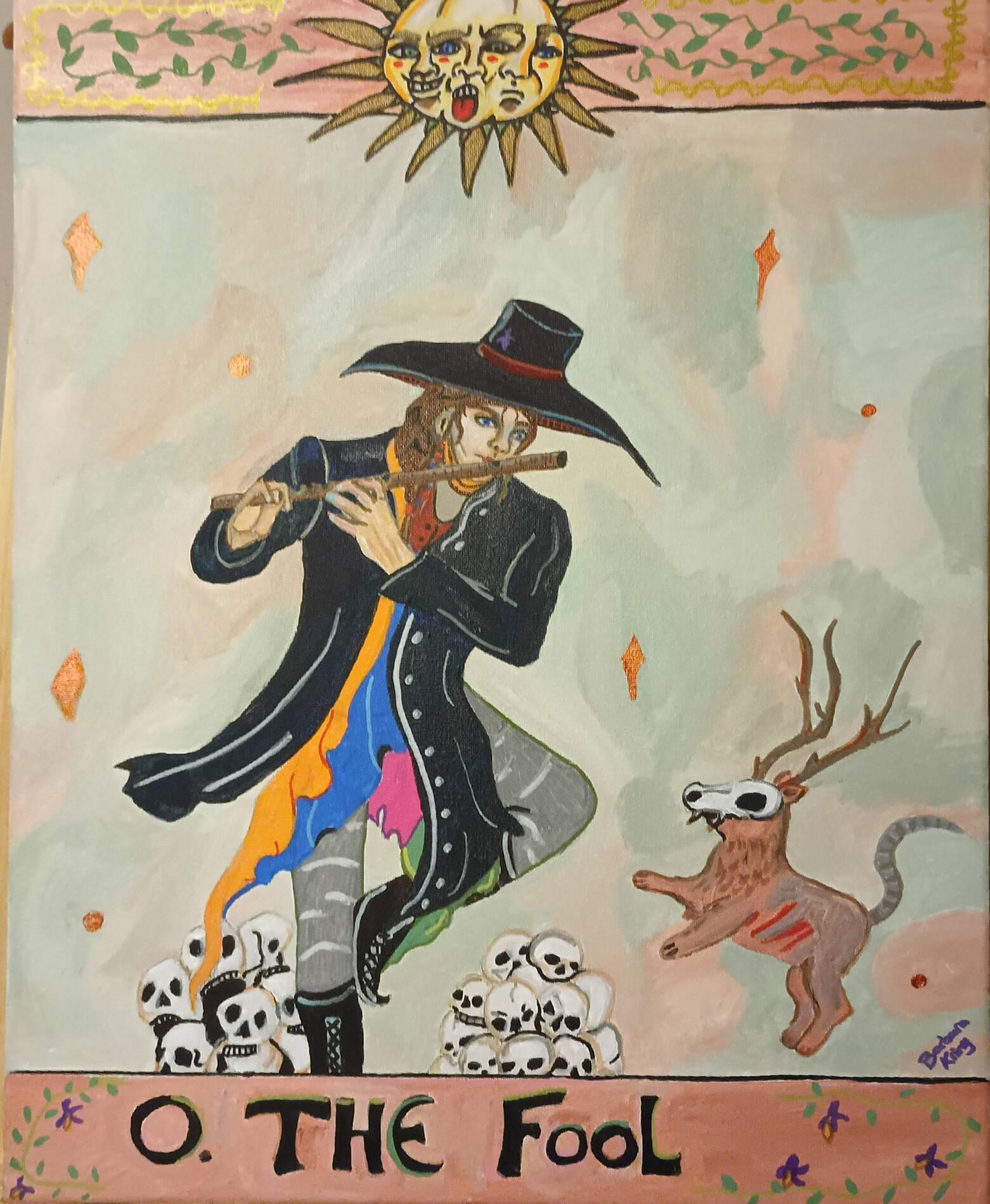 0. The Fool (2) by Barbara Kring, dark Paintings for sale, direct from ...