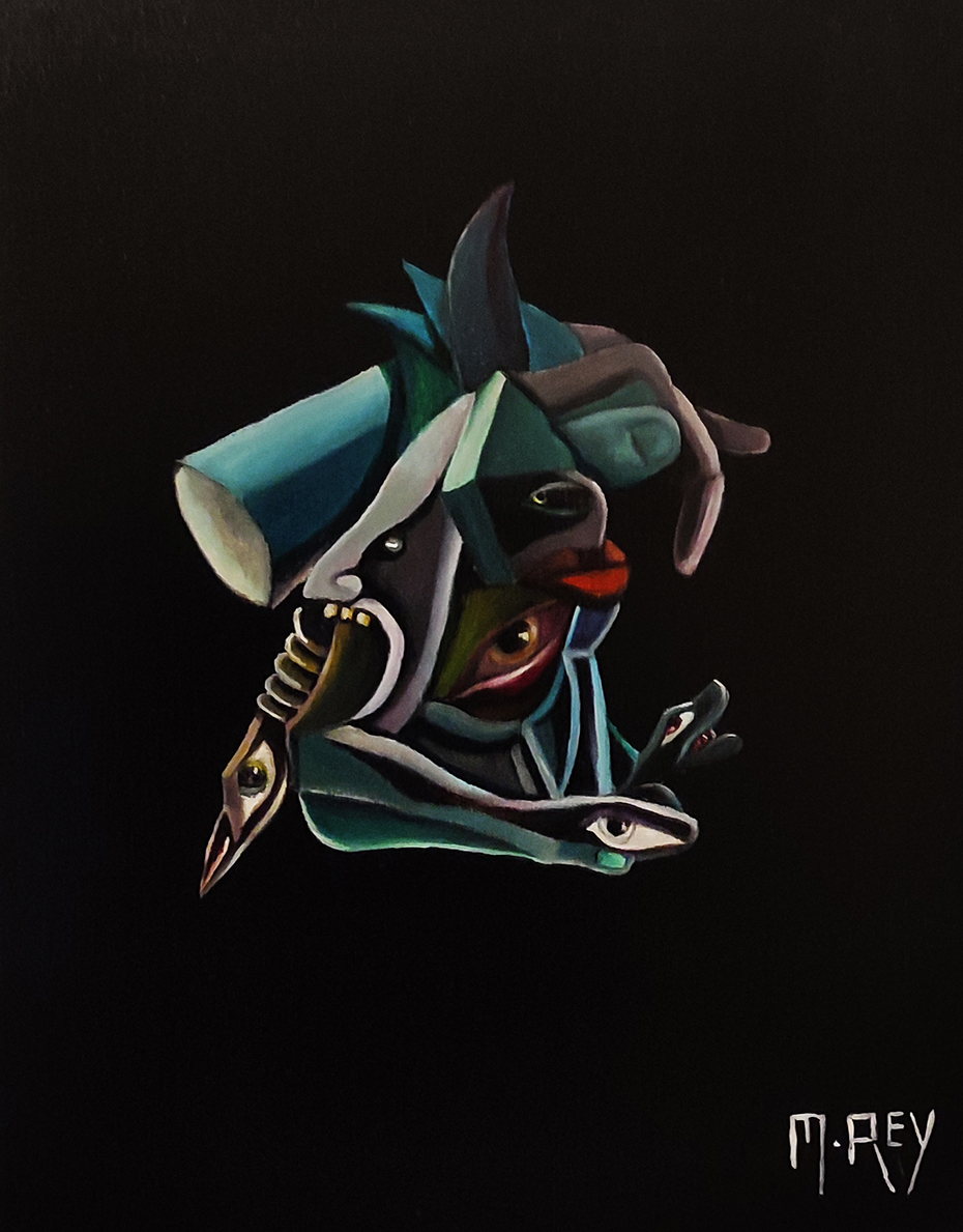 ENGINE by Mike Reynolds, dark Paintings for sale, direct from the artist