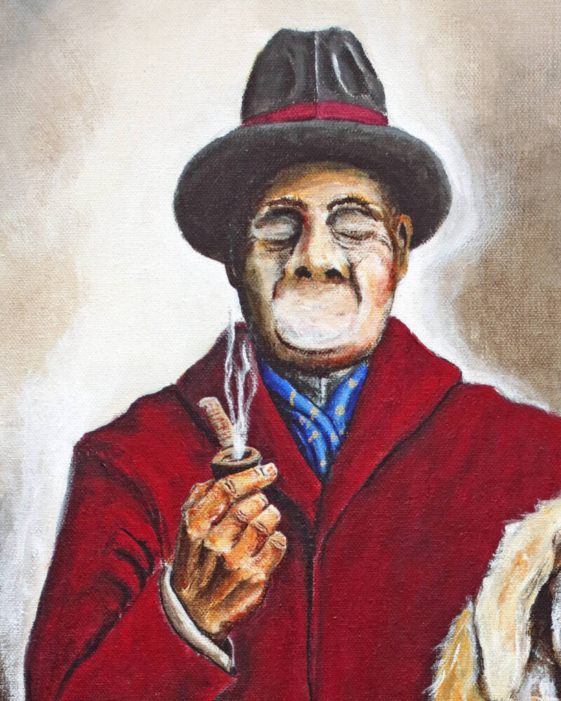 The Good Shepherd? by David Ezziddine, dark Paintings for sale, direct ...